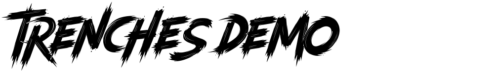 Trenches Demo - 字体小镇