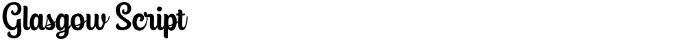 Glasgow Script - 字体小镇