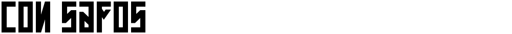 Con Safos - 字体小镇