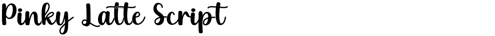 Pinky Latte Script - 字体小镇